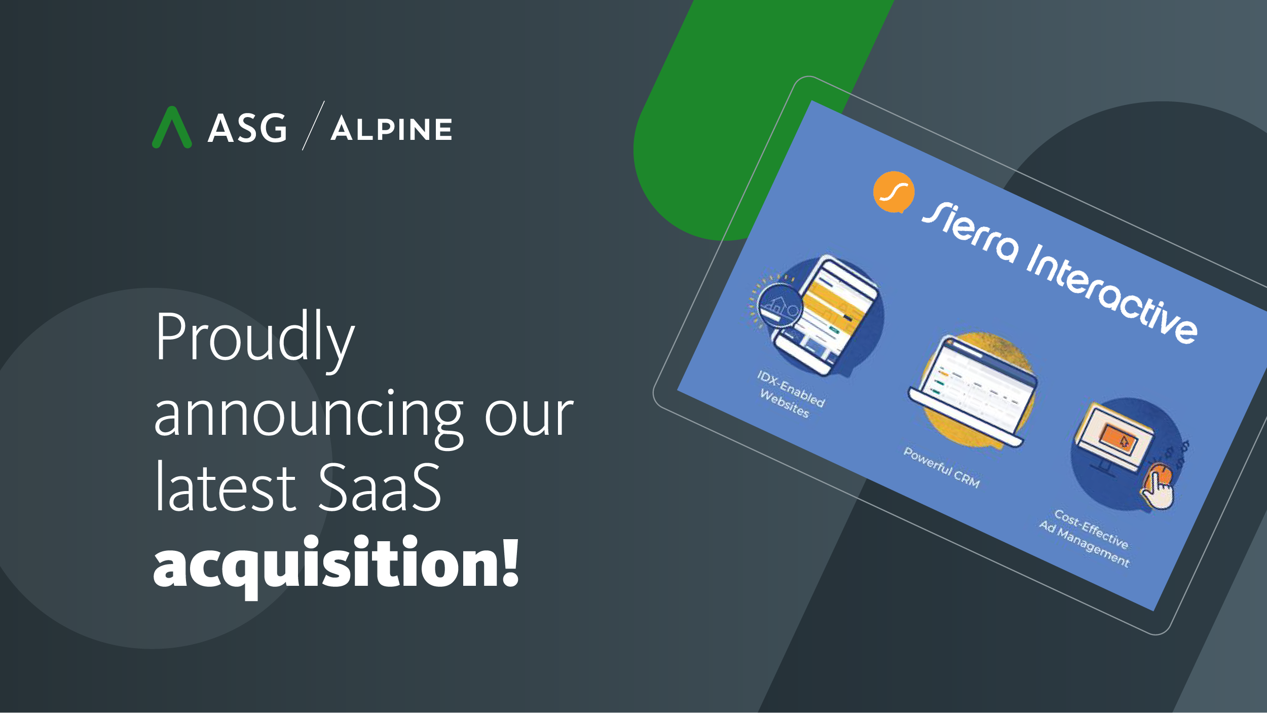 Real Estate Software Leader Sierra Interactive Joins ASG to Fuel Next Phase of Growth and ...